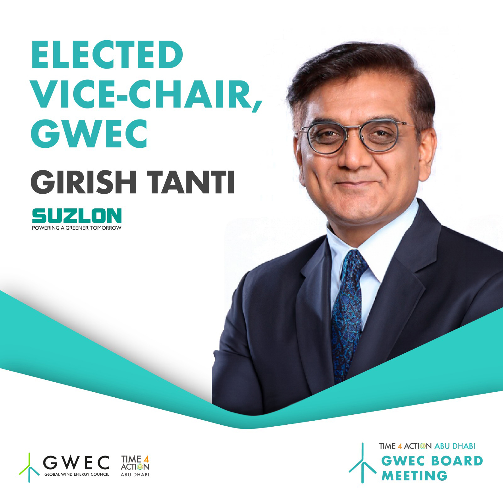 Girish Tanti Named Vice-Chair of Global Wind Energy Council | Suzlon ...